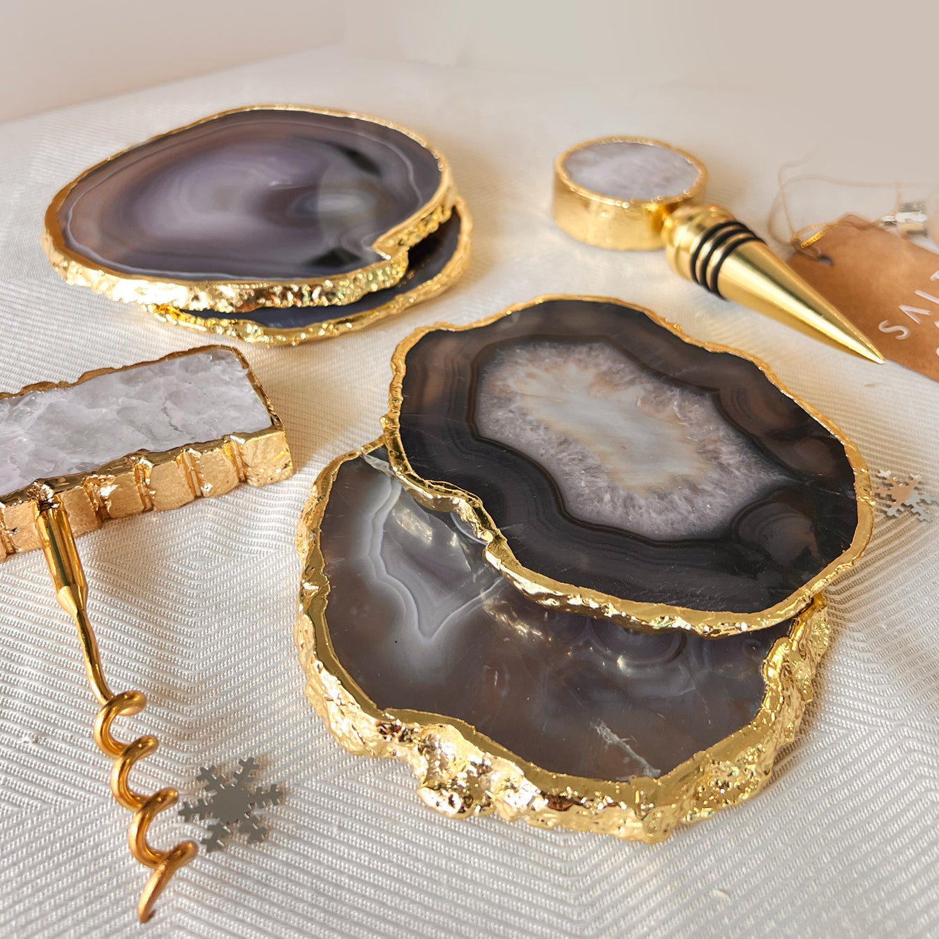 GABA AGATE COASTERS – Salt & Clay Living