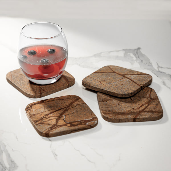 RAINFOREST COASTERS - RED – Salt & Clay Living